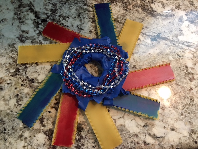 Craft Alert: “Baby, You’re a Firework” Wreath – Fixin' Leaks and Leeks